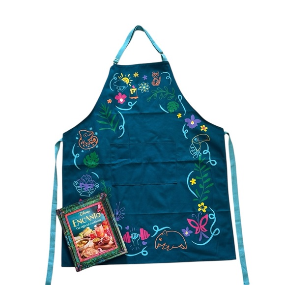 Disney | Kitchen | Encanto The Official Cookbook And Apron Gift Set ...